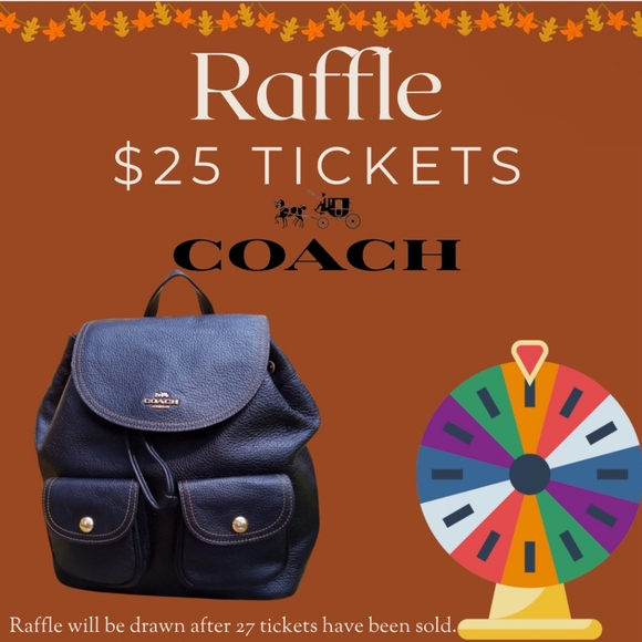 Coach | Bags | Raffle Coach New Black Pebble Leather Pennie Backpack No ...